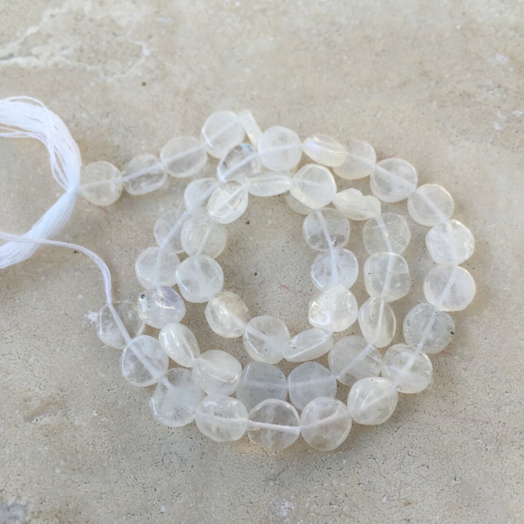 Rainbow Moonstone Coin Beads: 5mm, 13-inch Strand - Etsy