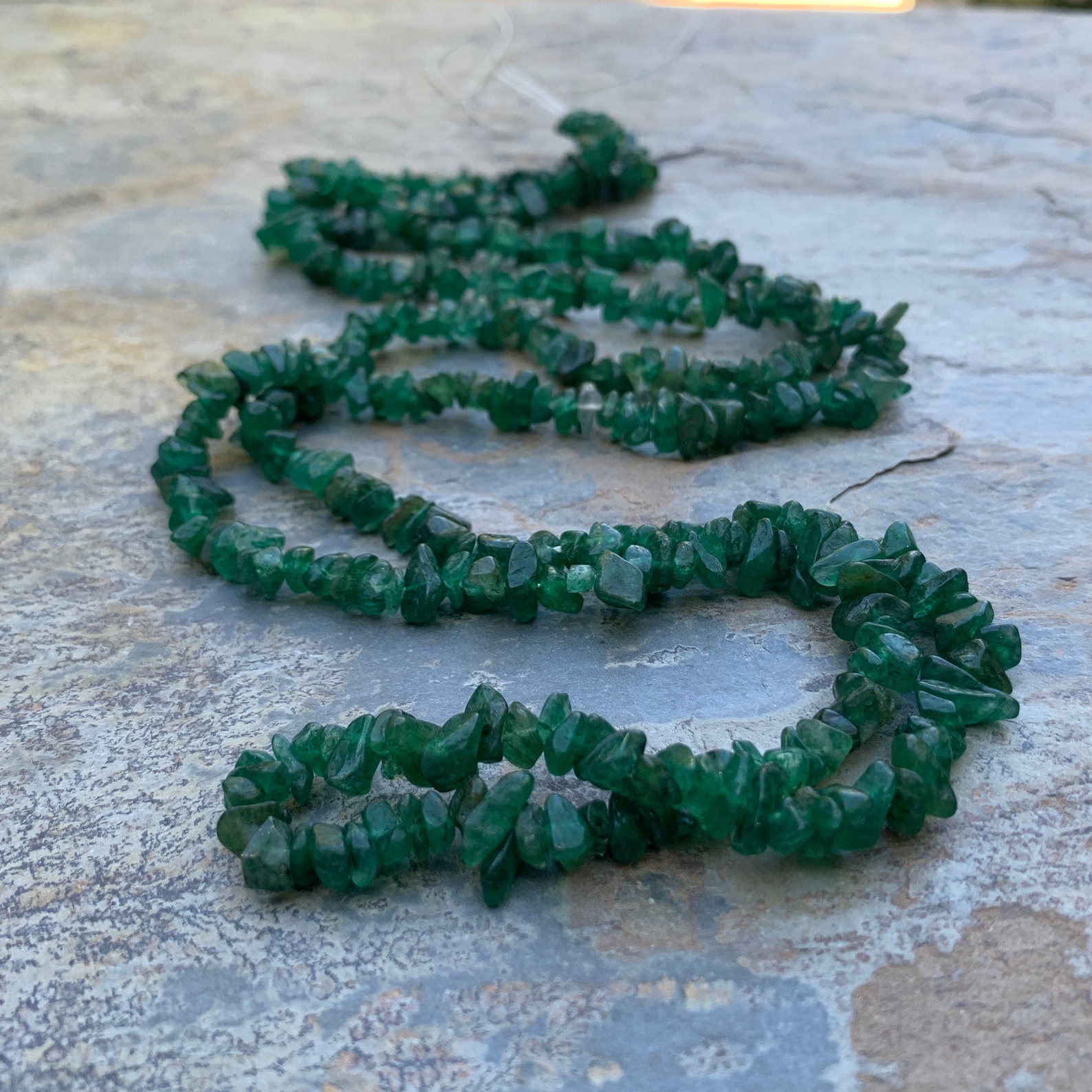 Aventurine Chip Beads Green Chips 34 Inch Strand 4 to 5 Mm - Etsy