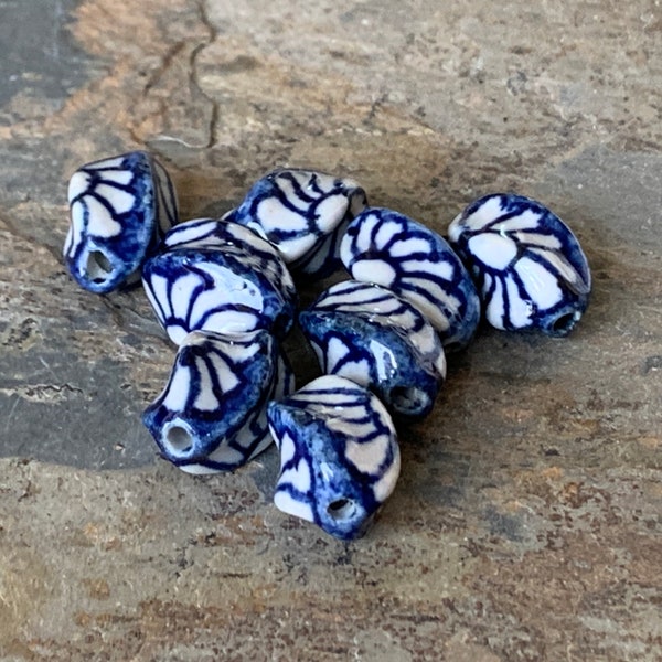 Blue White Beads - Etsy