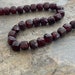 Garnet Cube Beads, 4mm, 15.5 Inch Strand - Etsy