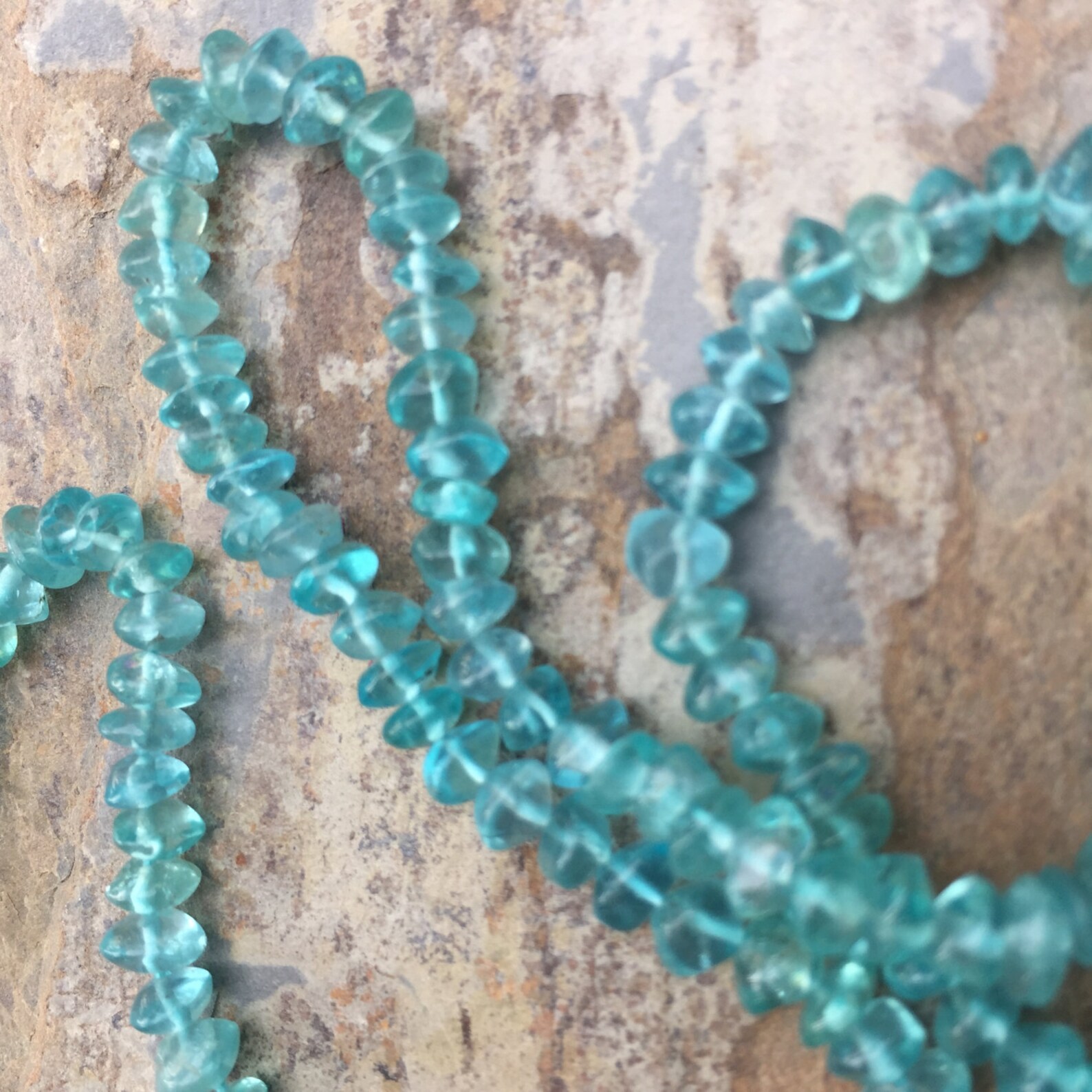 Apatite Rondelles 13 Inch Strand 4mm - Etsy