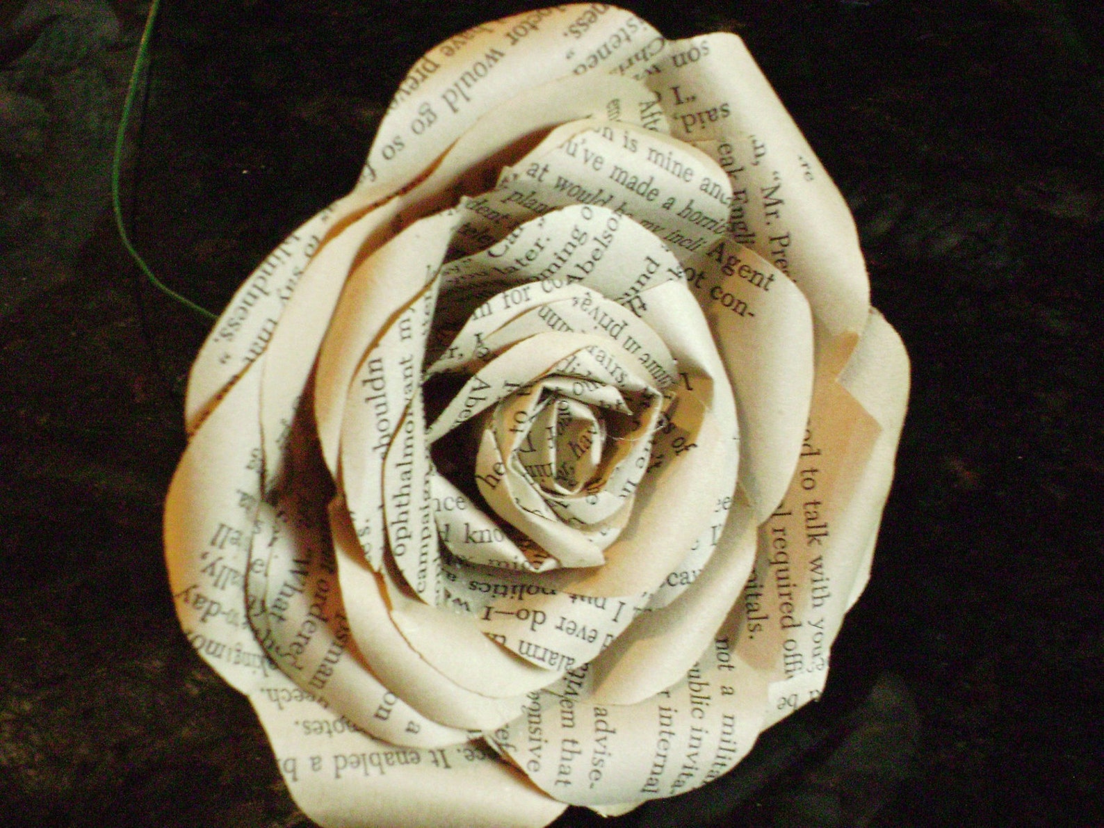 Vintage Book Paper Roses Long Stemmed Bouquet for Weddings - Etsy