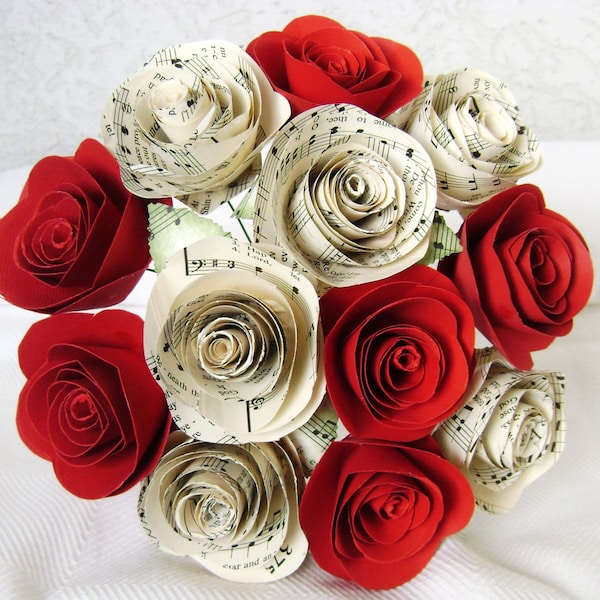 Sheet Music Rose - Etsy
