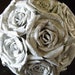 Vintage Very White Dictionary Book Page Paper Roses Wedding Bouquet ...