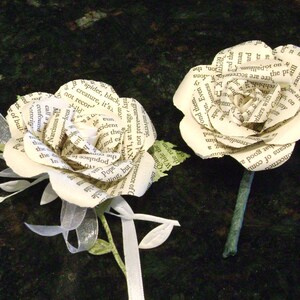 His and Hers Boutonnieres Buttonholes Corsage Pin Brooch Lapel Pin Book ...