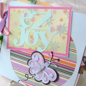 Summer Paper Bag Mini Scrapbook Album With Butterfly, Bird and Paper ...