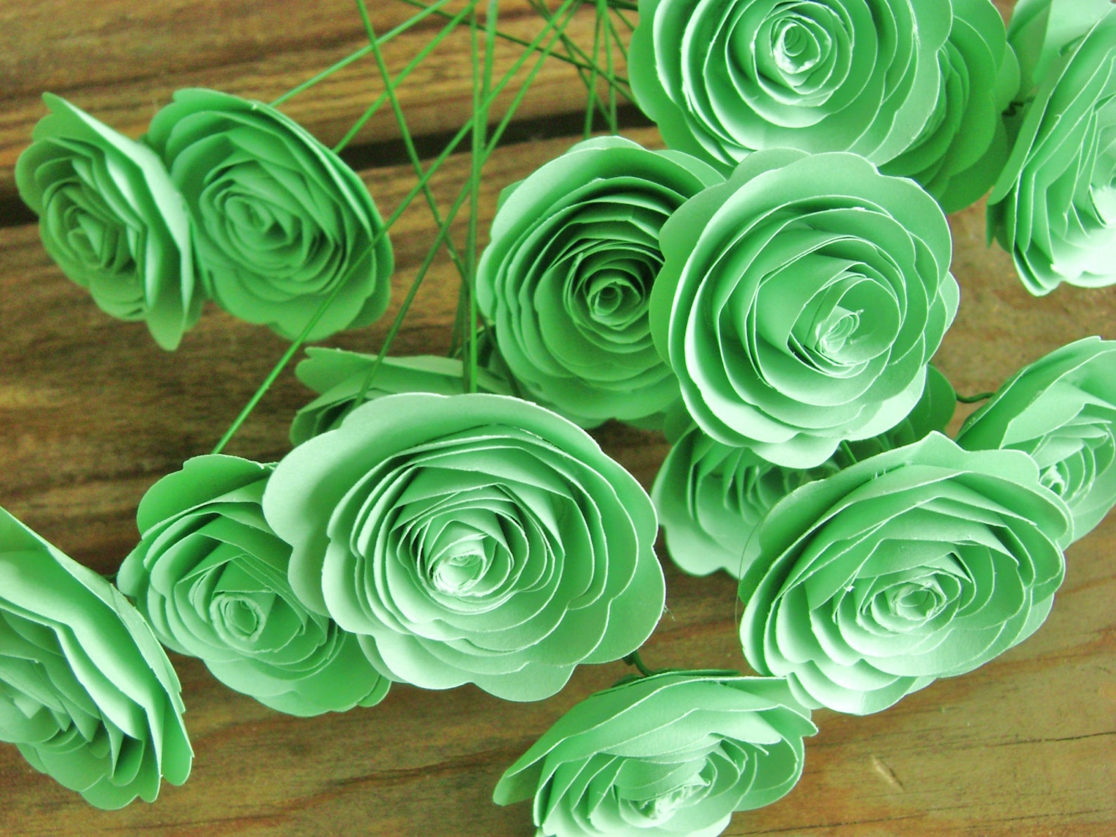 Bulk Listing for 100 Mint Green or Any Color Spiral Rose - Etsy