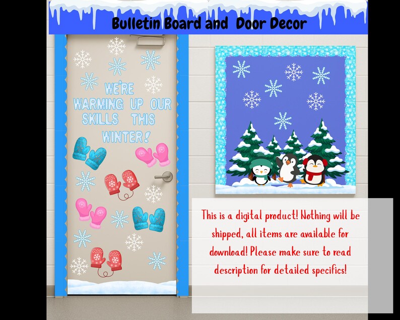 Winter Wonderland Classroom Door Decor - Etsy