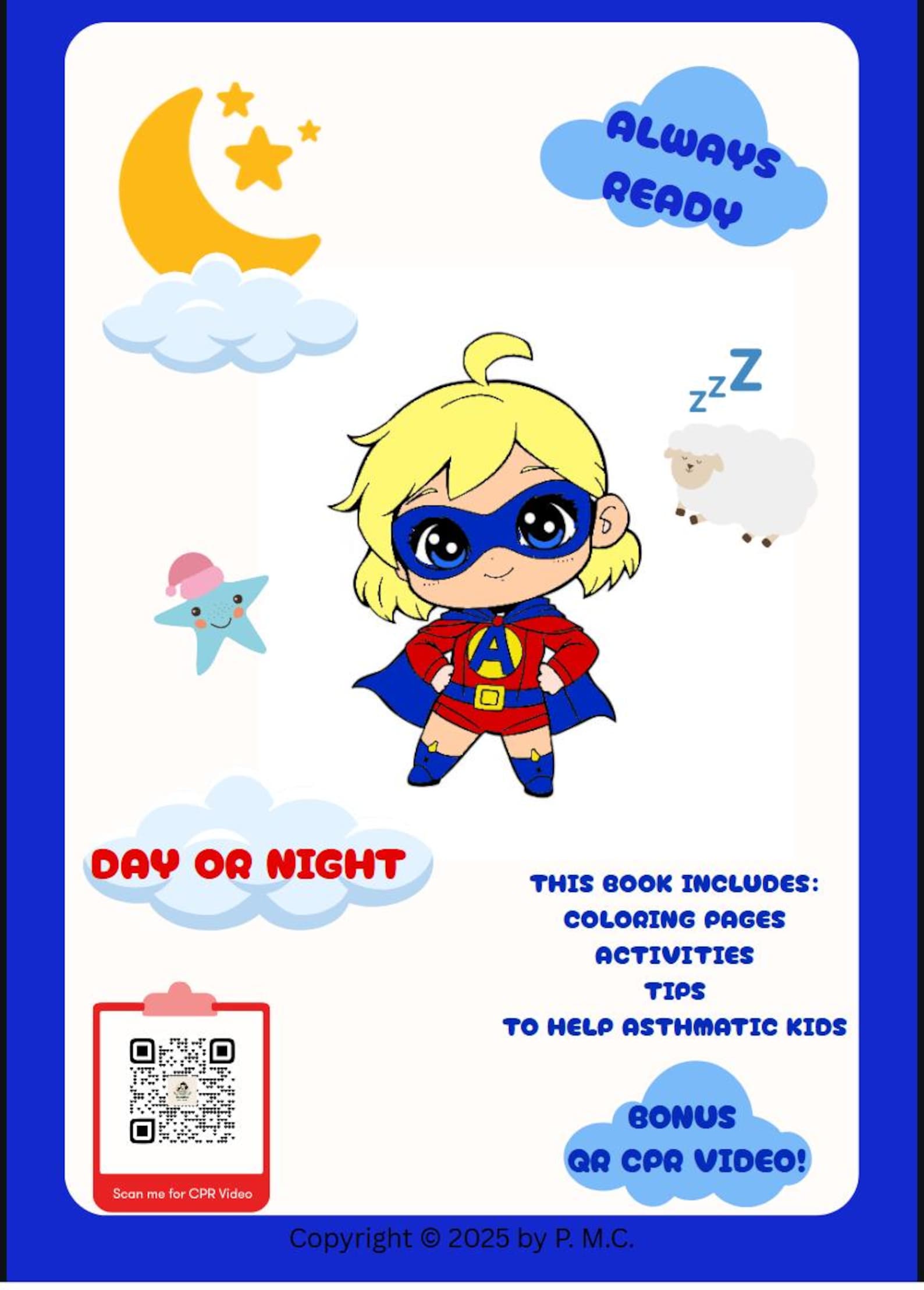 Asthma Hero Kids Coloring Book | Printable Asthma Awareness Activity ...