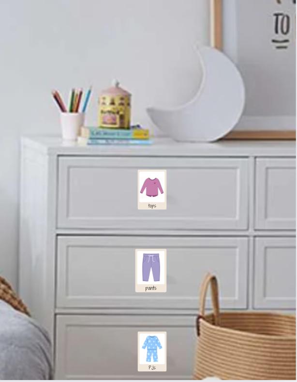 Printable Clothing Labels (girls) – Cards for Children to Place on ...