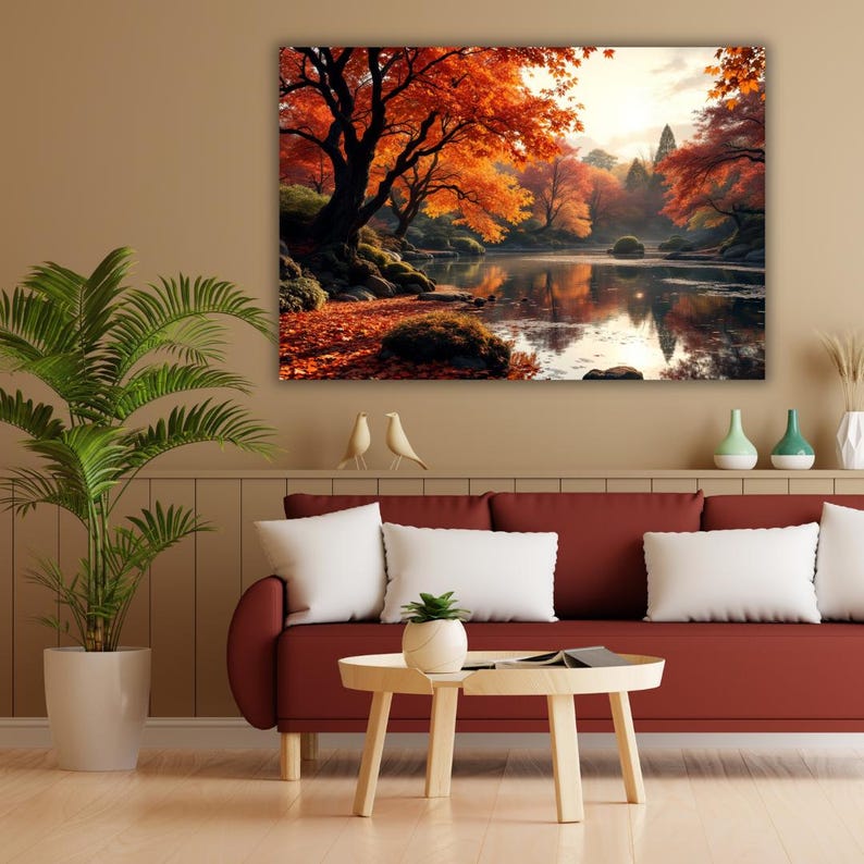 Autumn Prints, Fall Wall Art, Autumn Poster, Halloween Wall Art, Trees ...