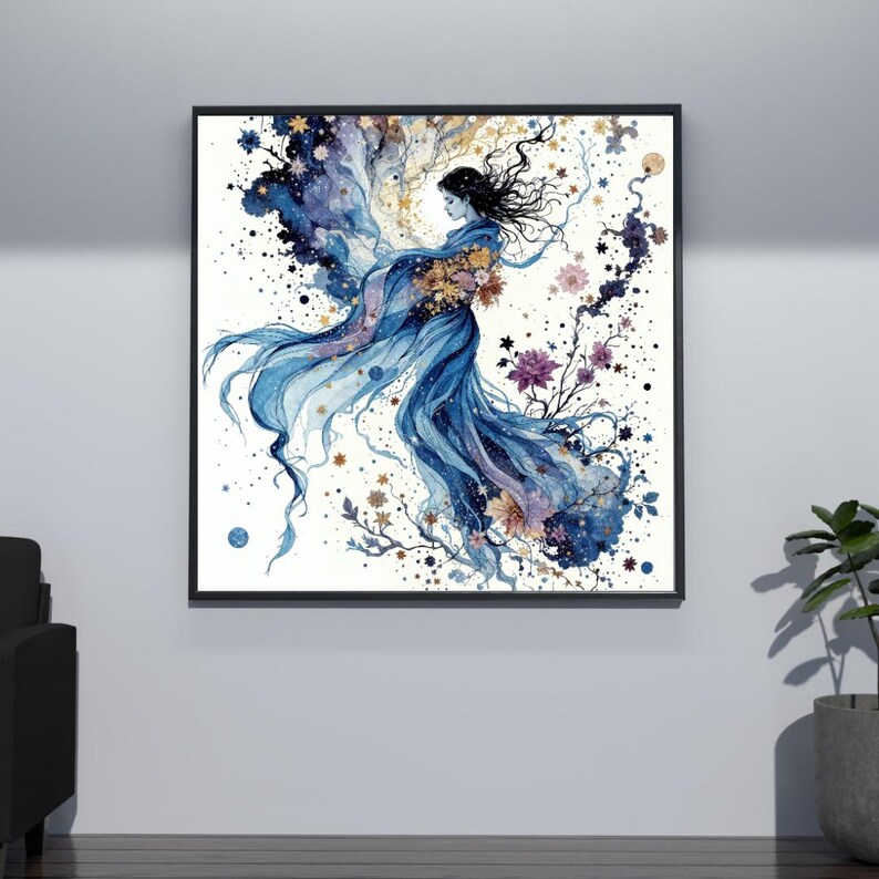 Art Nouveau Wall Art: Whimsical Victorian Print, Surreal Unframed ...
