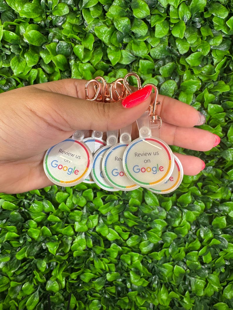 Google Reviews NFC Keychain- Finished by Handmade DIY Projects - Etsy