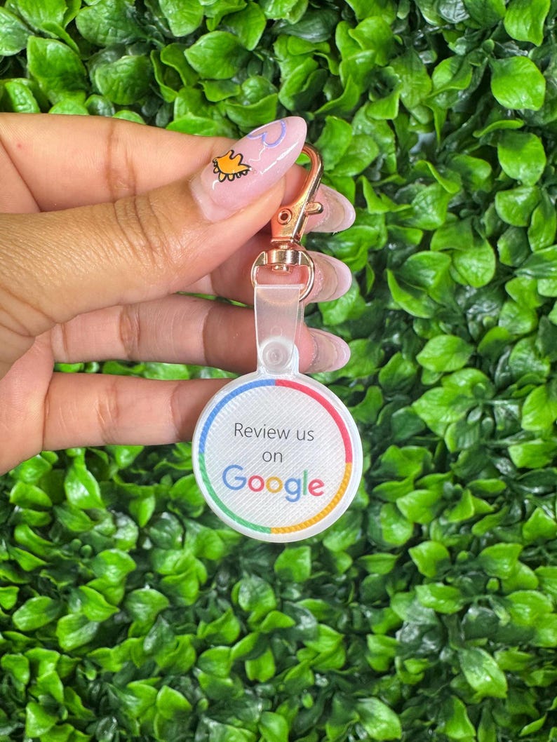 Google Reviews NFC Keychain- Finished by Handmade DIY Projects - Etsy