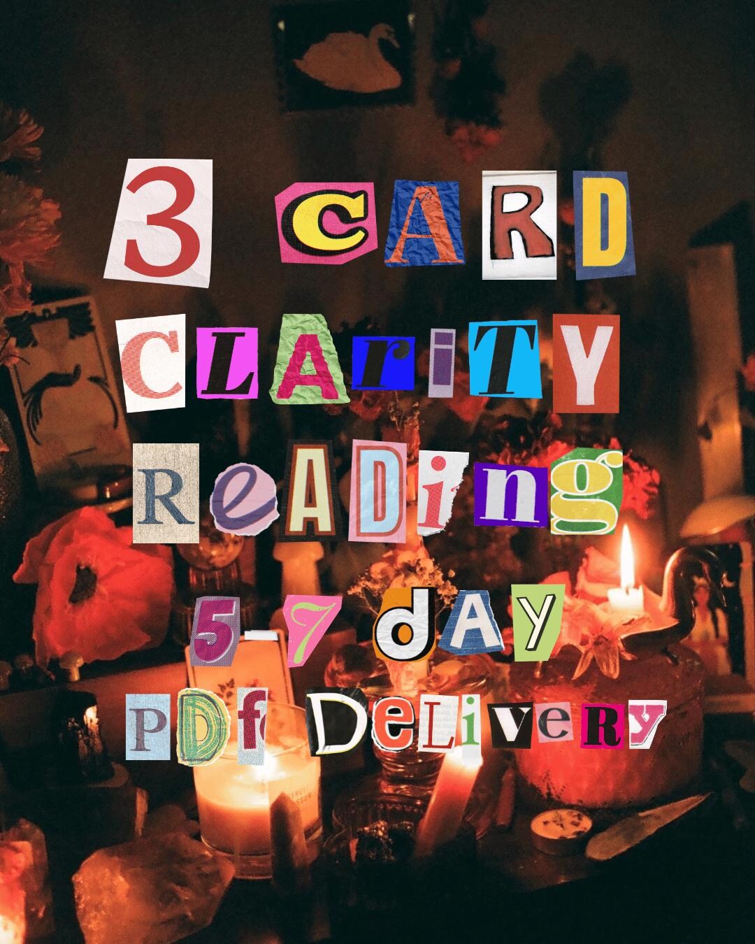 Clarity Reading (3-card Spread) - Etsy