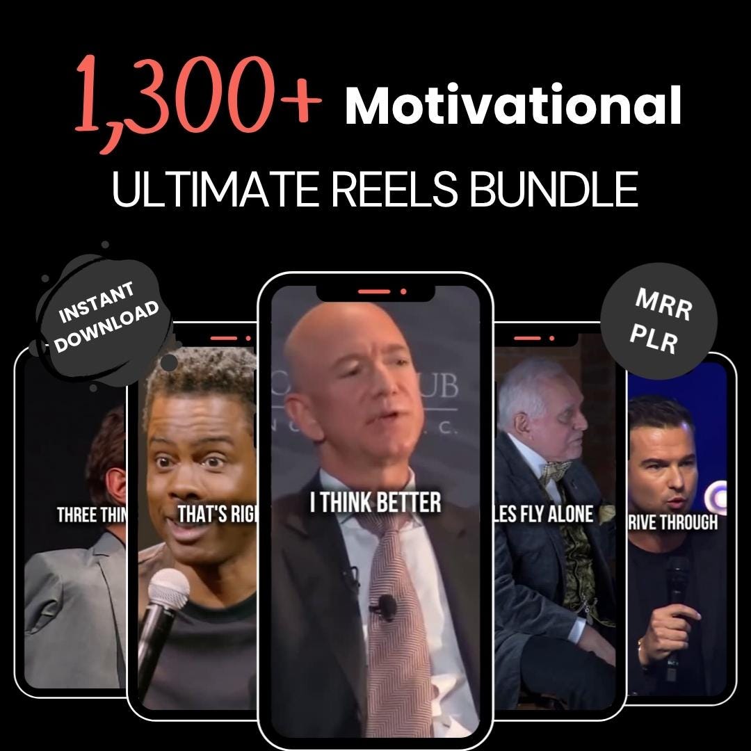 1,300+ Motivational Short Video Reels Bundle | Viral Inspirational ...