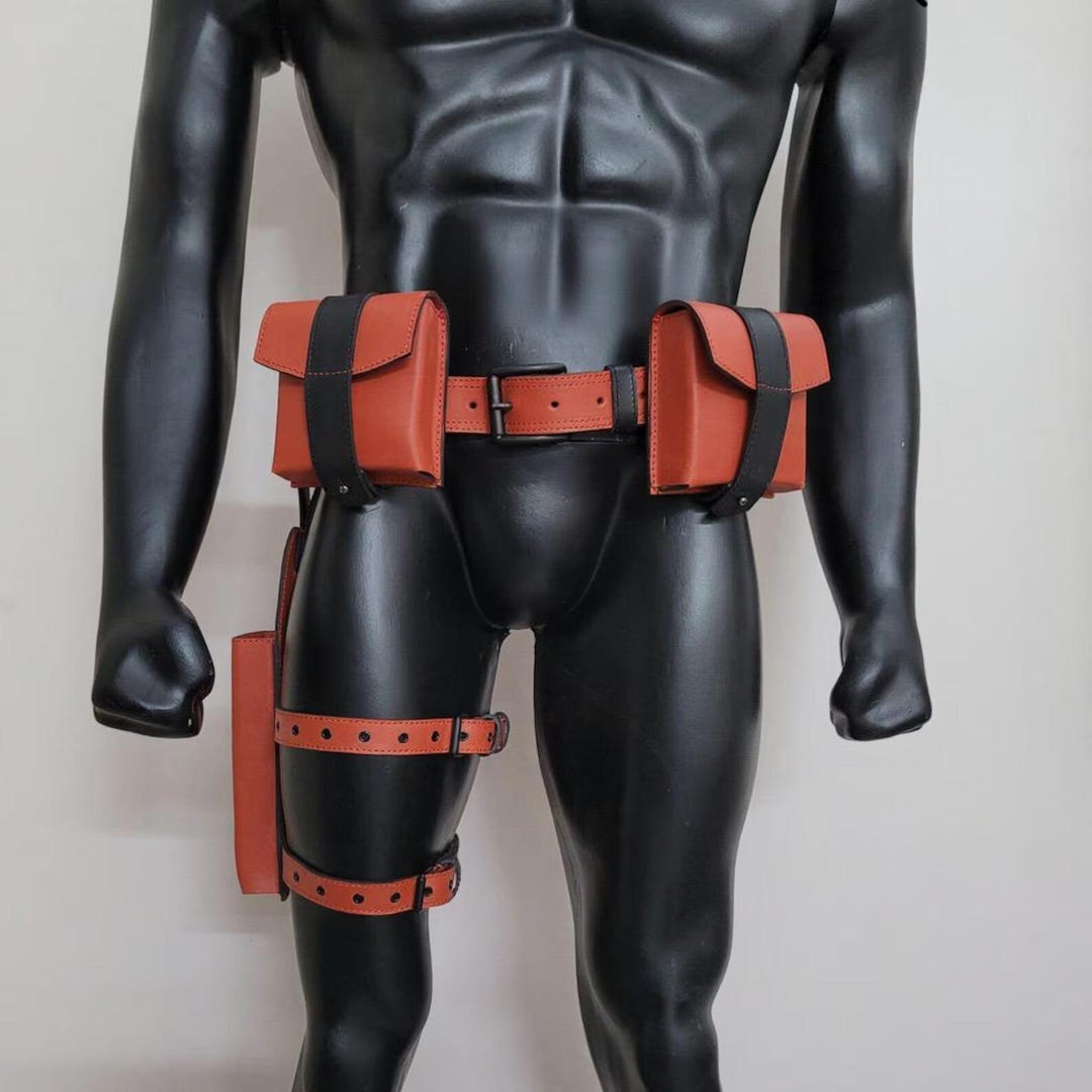 Daredevil Billy Club Holster | Burgundy Leather Cosplay Pouch ...