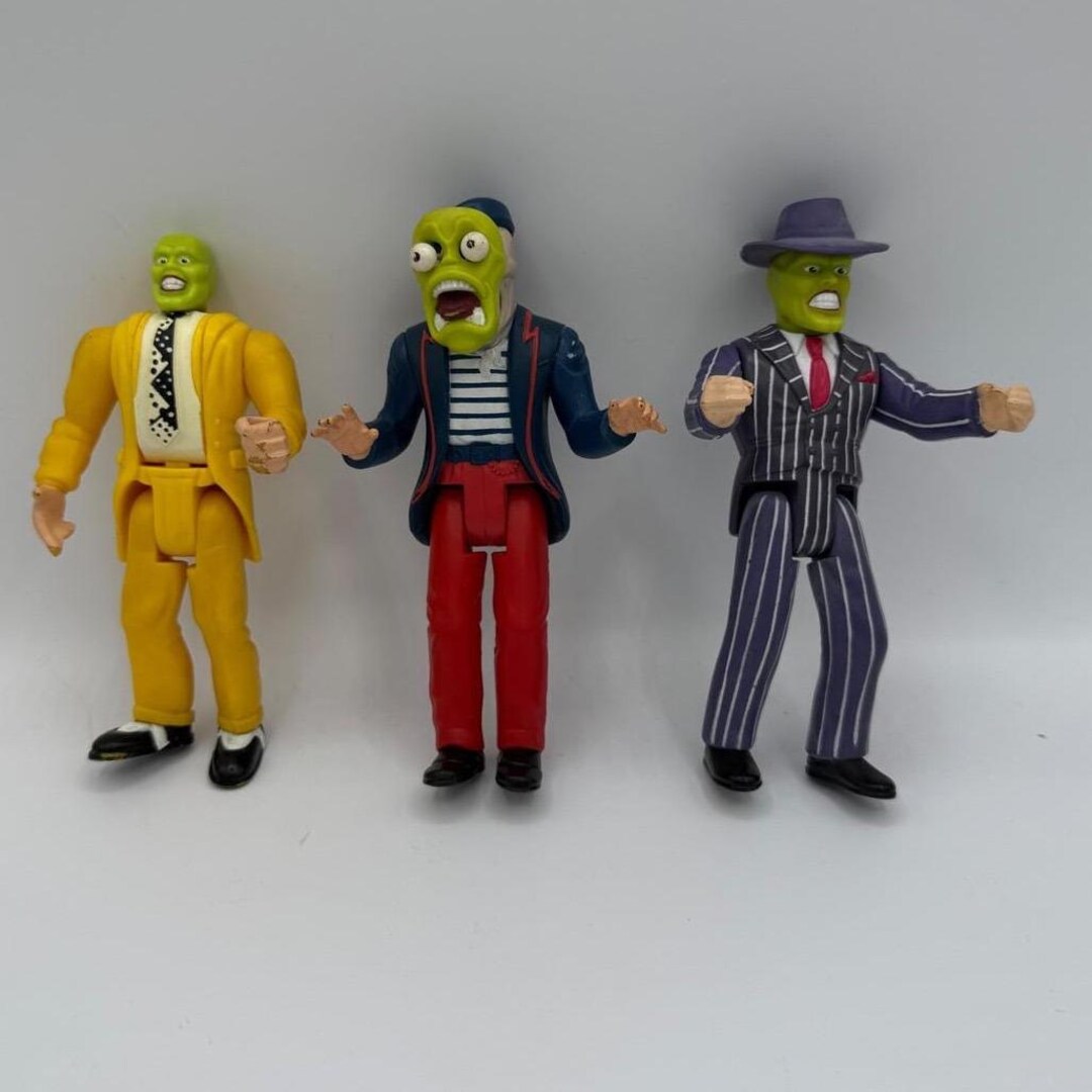 1994 Kenner the Mask Action Figure Lot of 3 Vintage Jim Carrey Movie ...