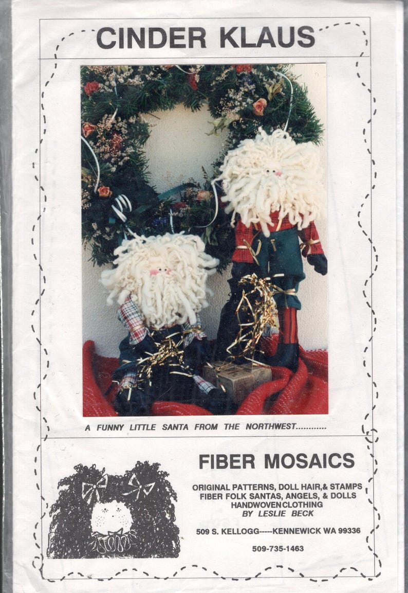Fiber Mosaics - Cinder Klaus, Santa,dollls - Etsy
