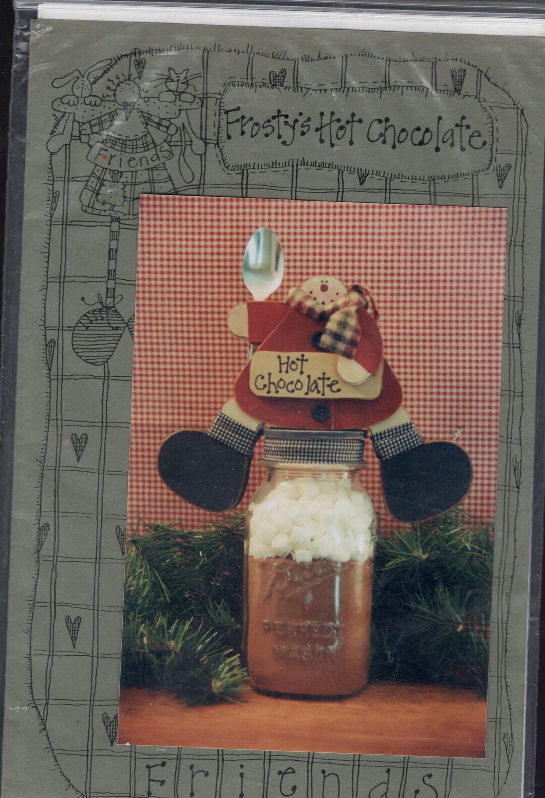Frosty's Hot Chocolate Sewing Pattern Christmas Snowman Jar Topper - Etsy