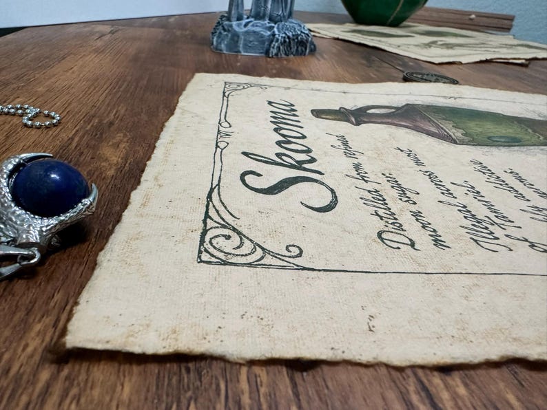 Elder Scrolls Art Print Set: Skooma and Moon Sugar on Vintage Cotton ...