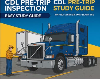 Class A CDL Pre-trip Inspection Study Guide - Etsy