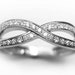 Diamond Infinity Ring, Infinity Knot Diamond Ring, White Gold Diamond ...