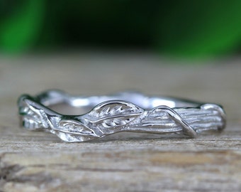 Vine Wedding Band - Etsy