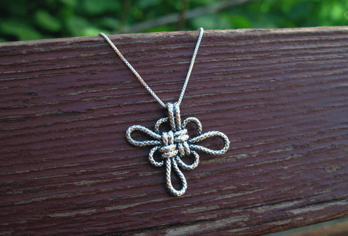 Infinity Knot Jewelry Sterling Silver Nature Celtic Jewelry | Etsy