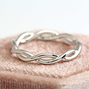 Infinity Wedding Ring, Wedding Infinity Ring, Braided Rope Ring ...