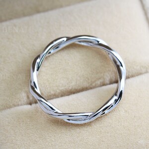 Infinity Wedding Ring, Wedding Infinity Ring, Braided Rope Ring ...