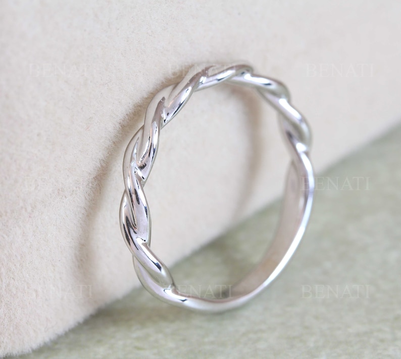 Twisted Rope Wedding Band Infinity Wedding Ring Wedding - Etsy