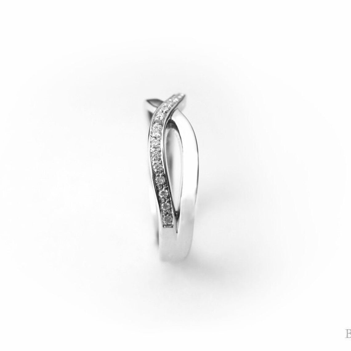 Diamond Infinity Ring Infinity Knot Diamond Ring White Gold - Etsy