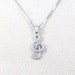 G Clef Diamond Pendant Treble Clef Diamond Pendant Diamond - Etsy