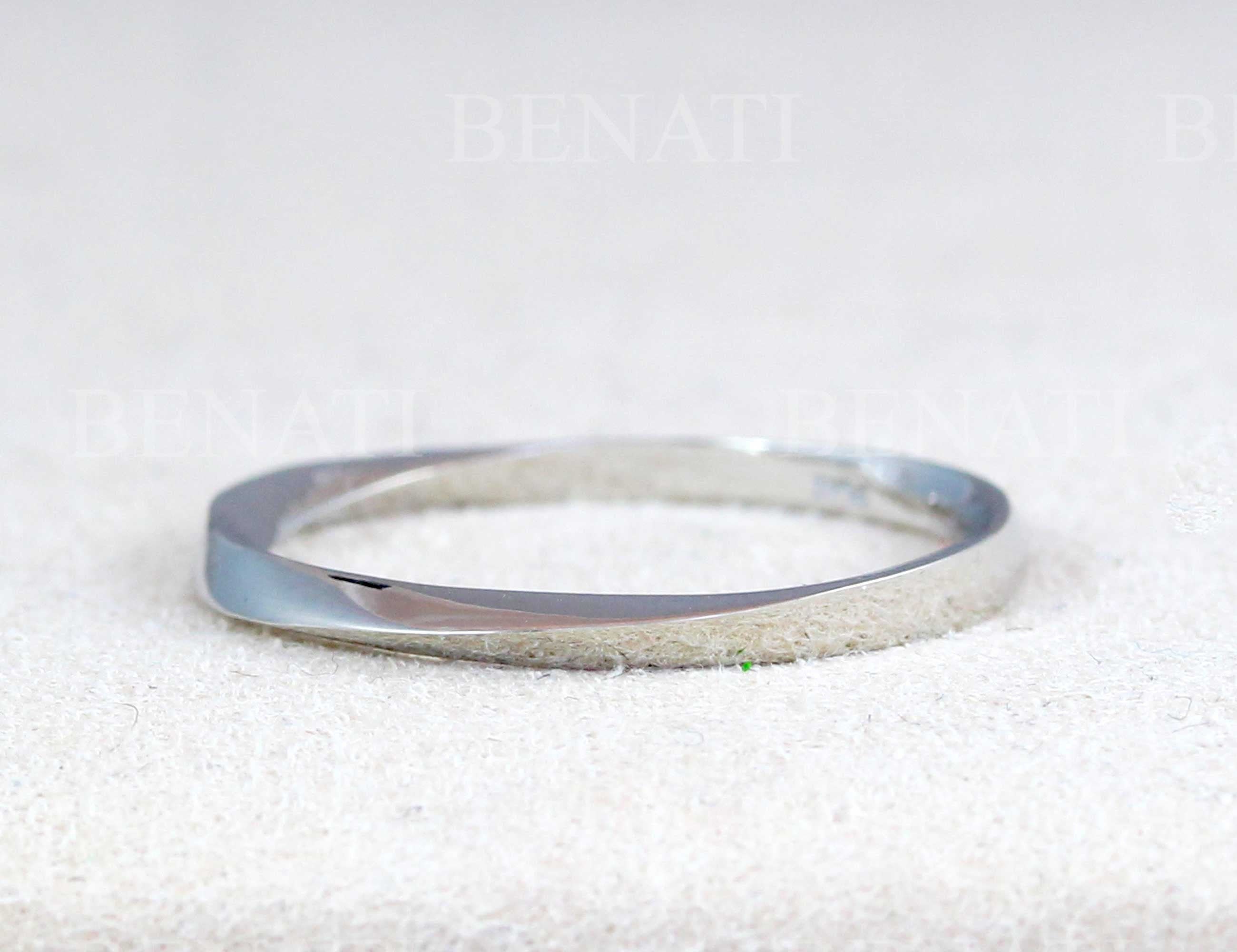 2mm Wedding band Mobius stacking ring 2mm Mobius wedding | Etsy