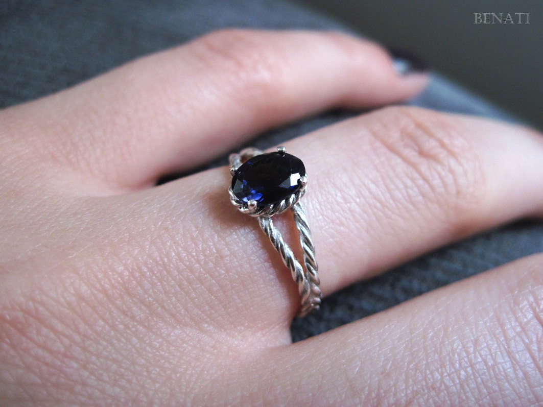 Rope Engagement Ring Gold Twisted Rope Ring Oval Braided - Etsy