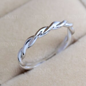 Twisted Rope Wedding Band Infinity Wedding Ring, Wedding Infinity Ring ...