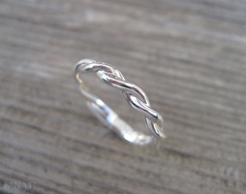 Twisted Rope Wedding Band Infinity Wedding Ring Wedding | Etsy