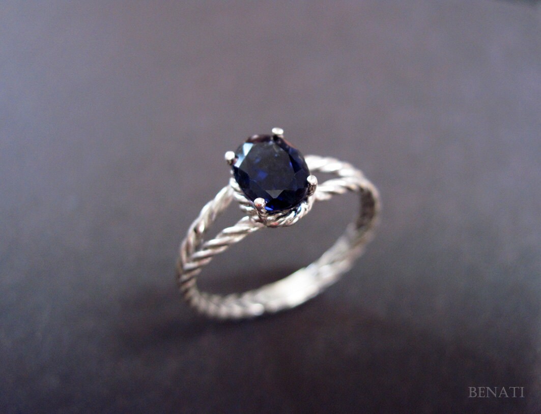 Fancy Braided Rope Ring Weaved Rope Silver Ring Oval | Etsy