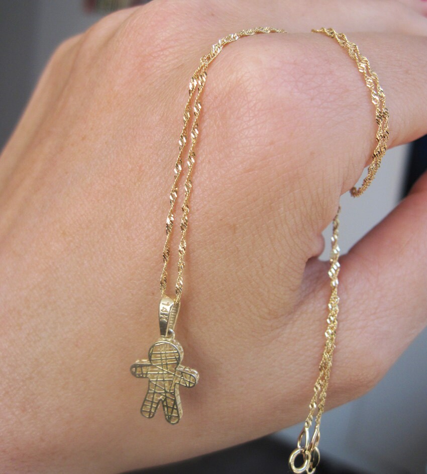 Super Cute Baby Boy in 14k Solid Gold Wire Mesh Newborn - Etsy