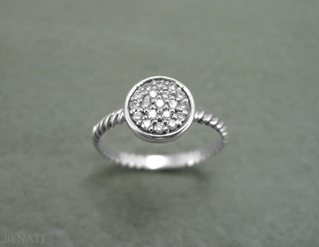 Diamond Engagement Ring With Gold Rope, Twisted Rope Engagement Ring ...