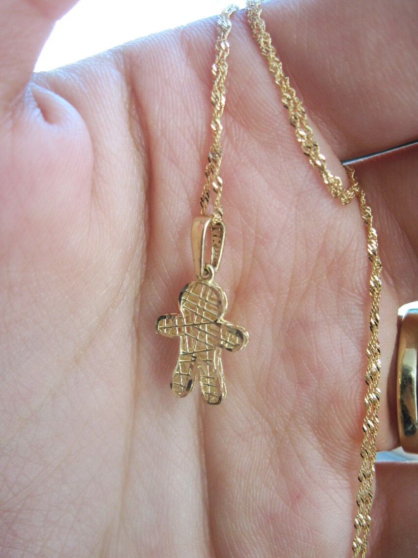 Super Cute Baby Boy in 14k Solid Gold Wire Mesh Newborn - Etsy