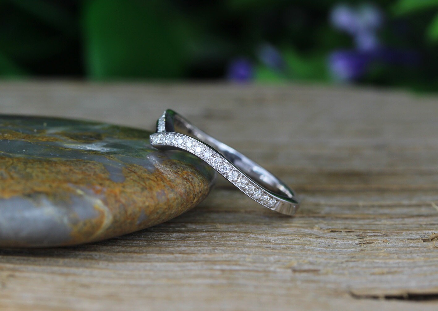 Double Chevron Diamond Ring V Shape Diamond Infinity Ring | Etsy