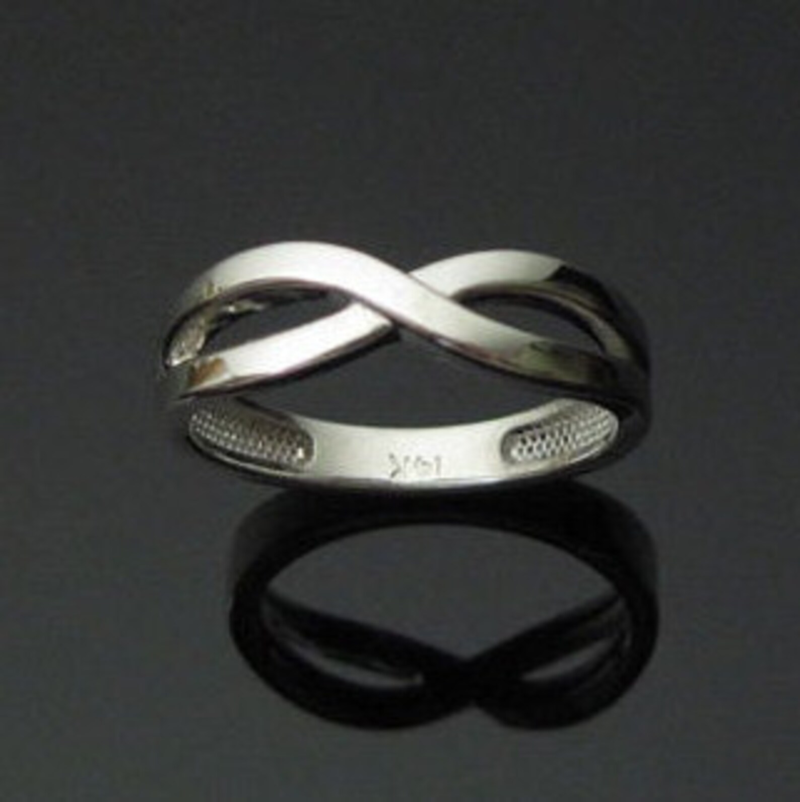 White Gold Infinity Ring Infinity Wedding Ring Infinity Knot - Etsy