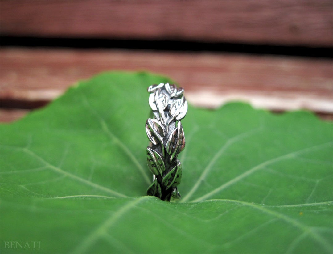 Leaves Ring in Silver, Leaf Ring, Leaf Jewelry, Friendship Ring, Vine ...