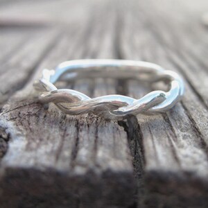 Twisted Rope Wedding Band Infinity Wedding Ring Wedding | Etsy