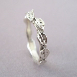 Leaf Wedding Ring, Leaf Wedding Band, Gold Leaf Wedding Ring, Gold ...