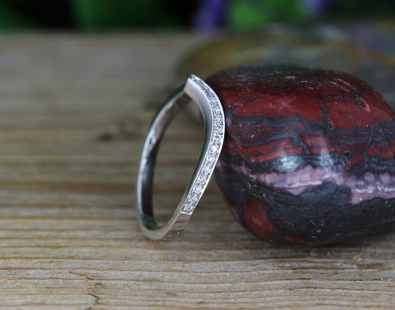 Double Chevron Diamond Ring V Shape Diamond Infinity Ring | Etsy