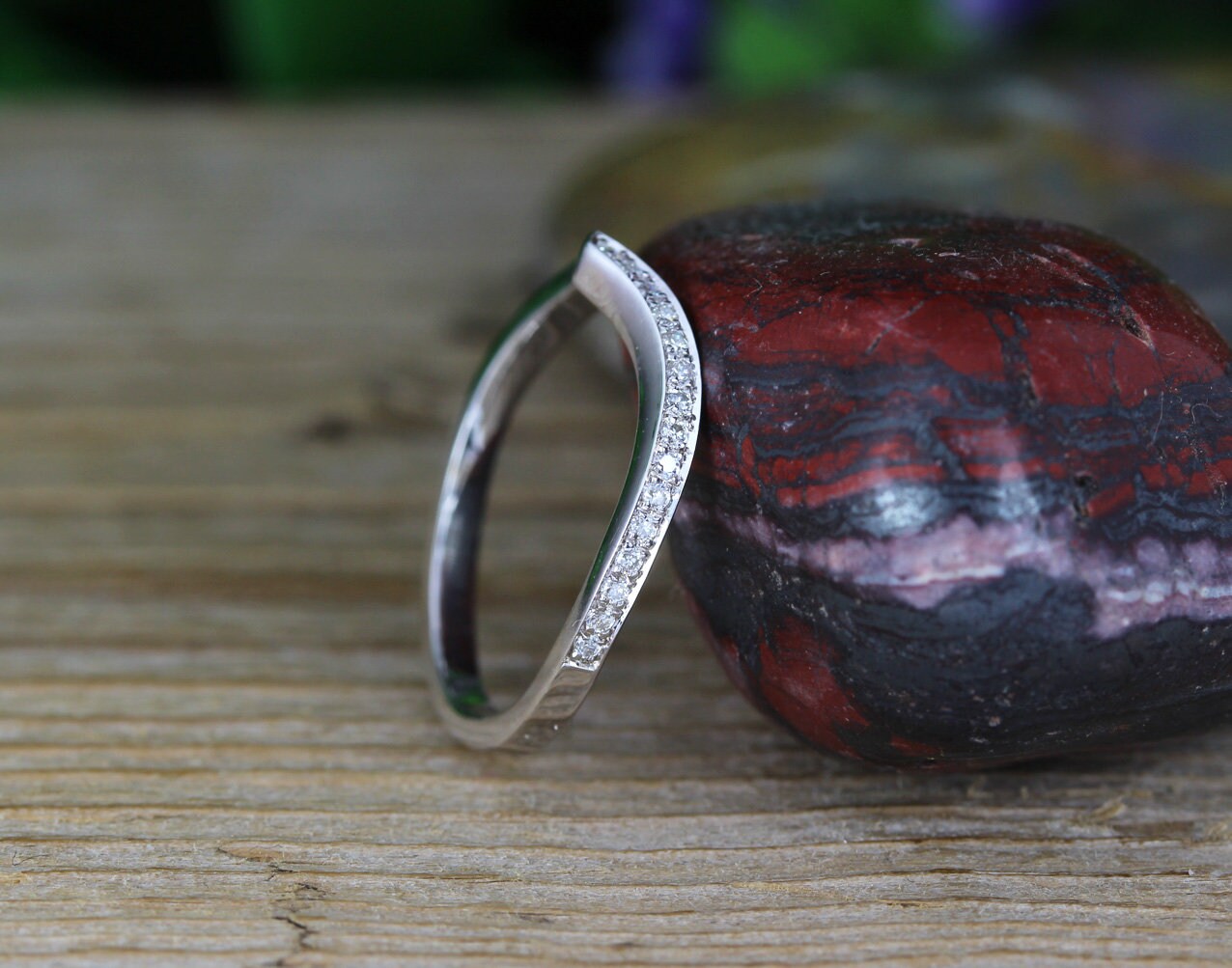 Double Chevron Diamond Ring V Shape Diamond Infinity Ring | Etsy