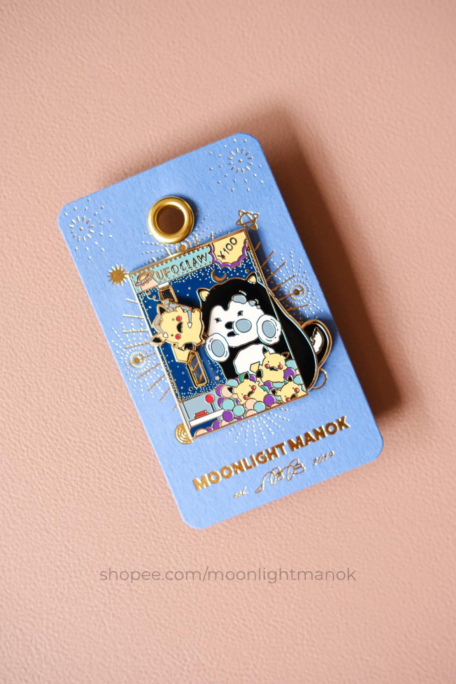 Claw Machine Dog Sliding Enamel Pin - Etsy
